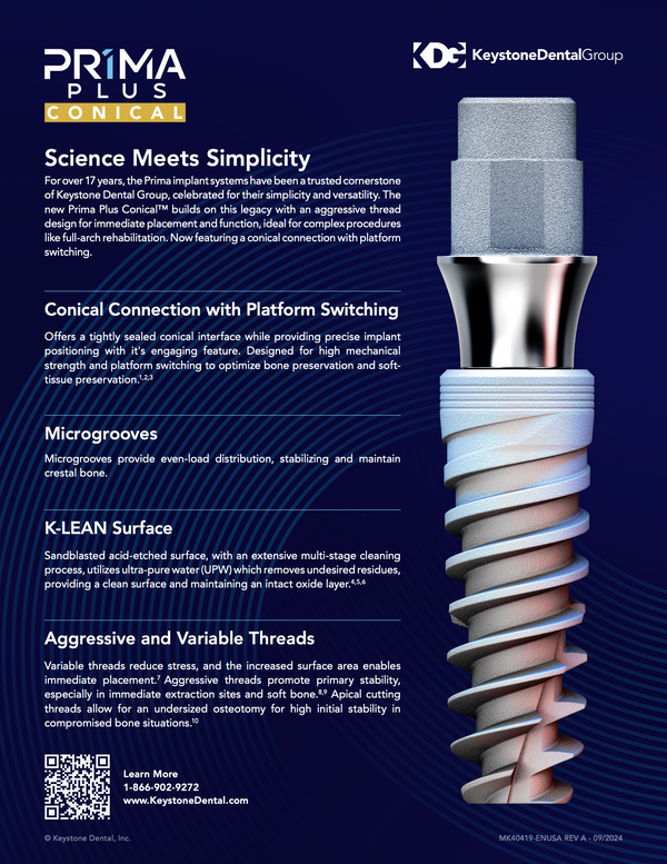 Prima Plus™ Flyer – Keystone Dental Group